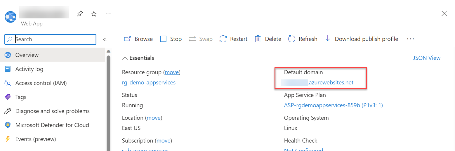 02 - Create a Web App (10 min) | Digicomp - Azure Fundamentals Labs