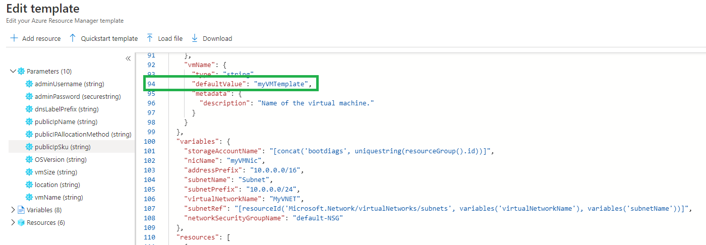 07 - Create a VM with a Template (10 min) | Digicomp - Azure Fundamentals Labs