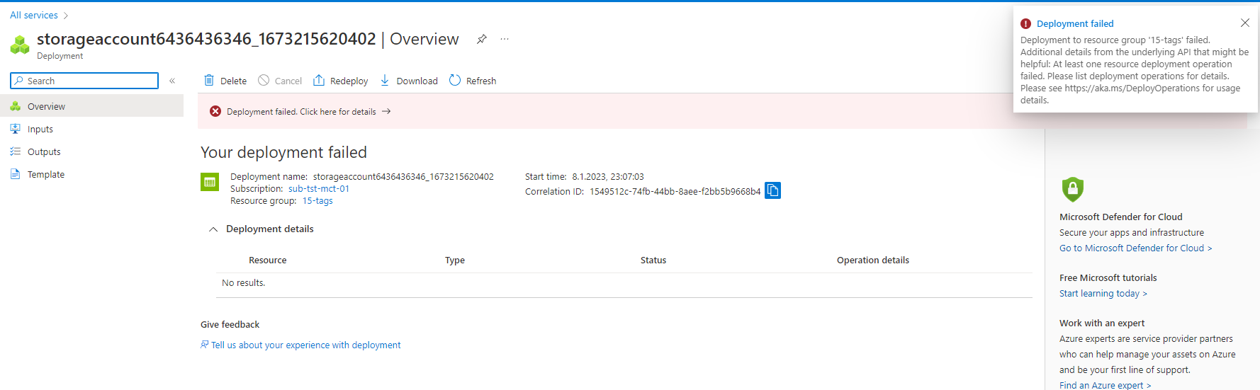 15 - Implement resource tagging (5 min) | Digicomp - Azure Fundamentals Labs